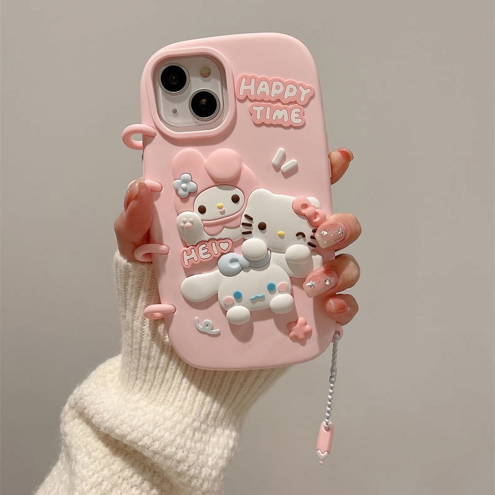 Cartoon My Melody Hello Kitty Cover Phone Case for iPhone 16 15 14 13 12 11 Pro Max - Walmart.com