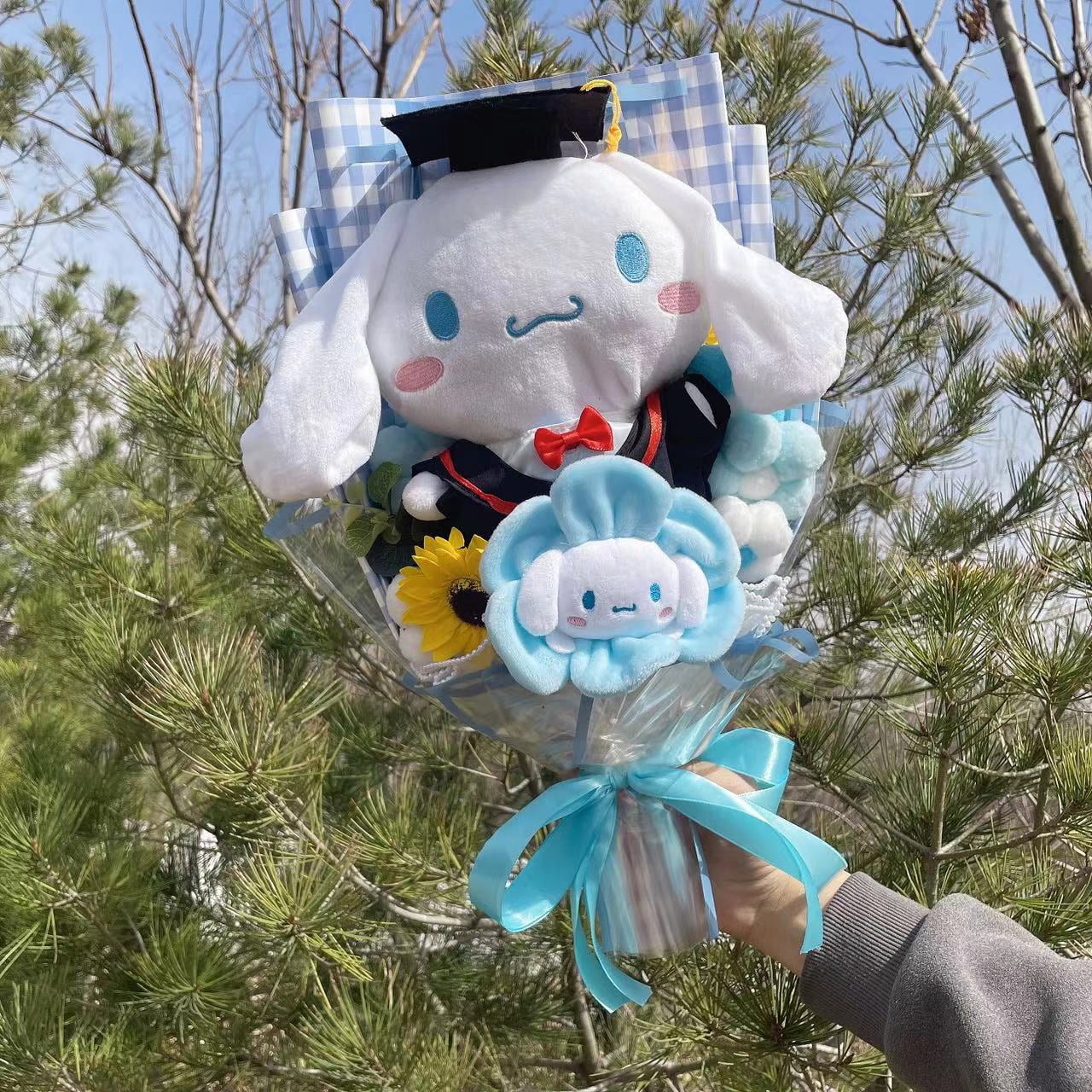 Cartoon My Melody Kuromi Cinnamoroll With graduation hats Handmade ...