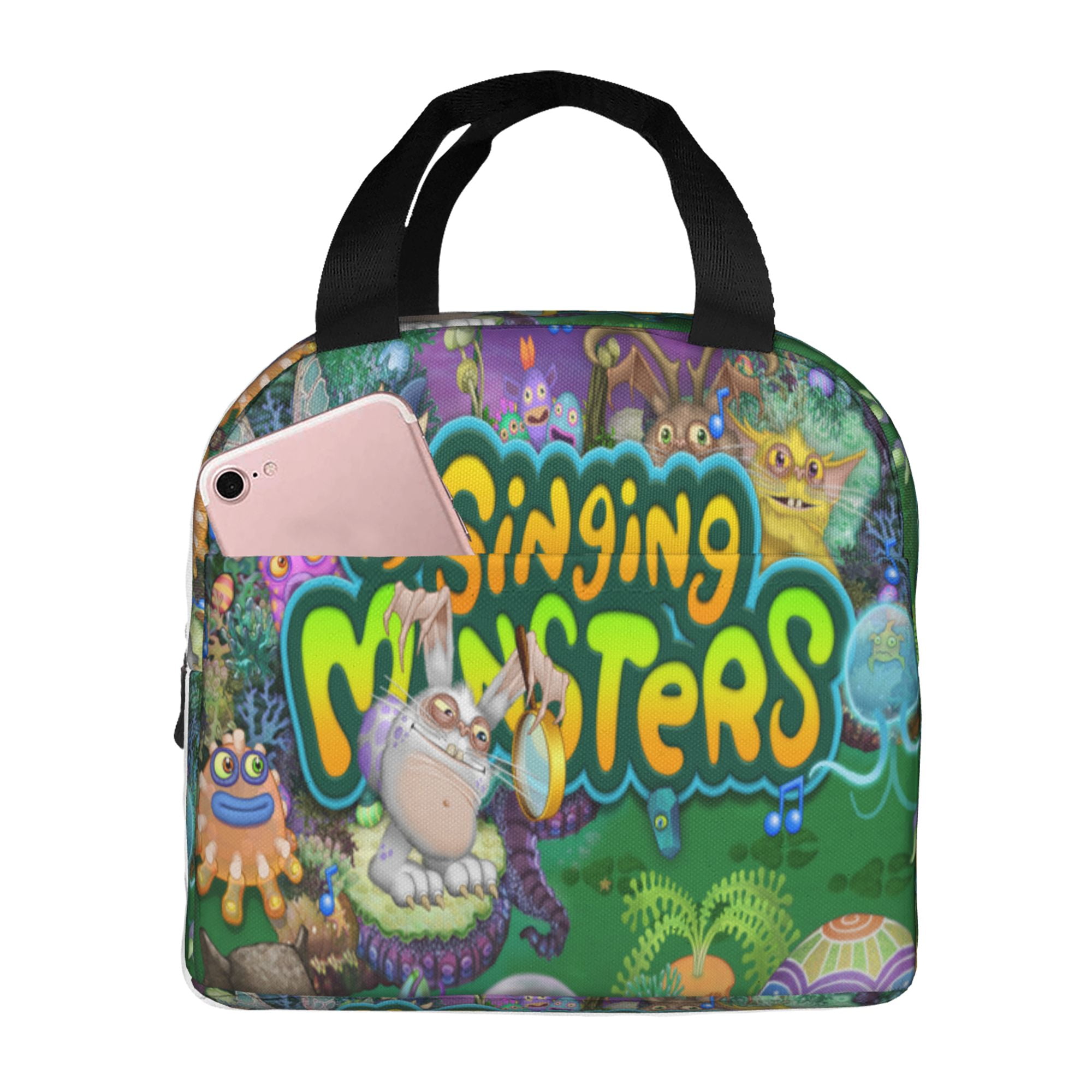 Cartoon My Singing Monster Lunch Bag for Men Women Lunch Box Insulated ...