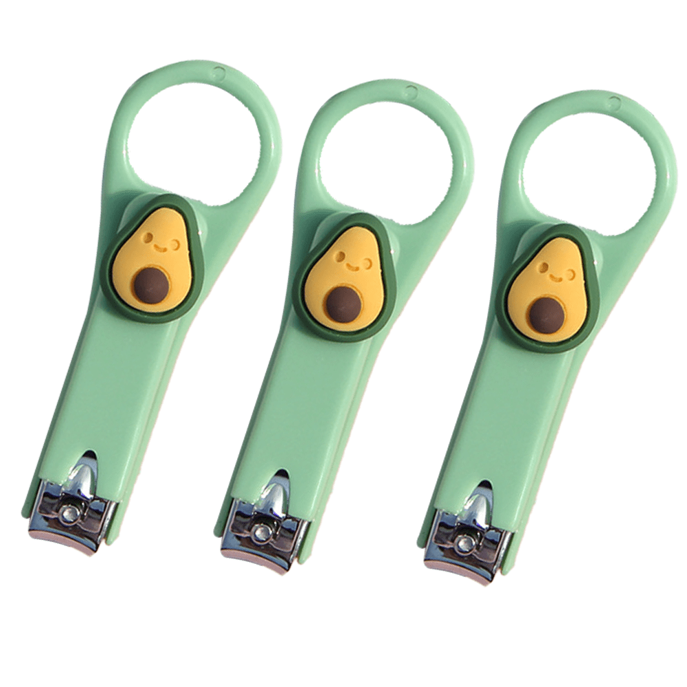 Cartoon Nail Clippers, 3 Pair Portable Tools - avocado - Walmart.com