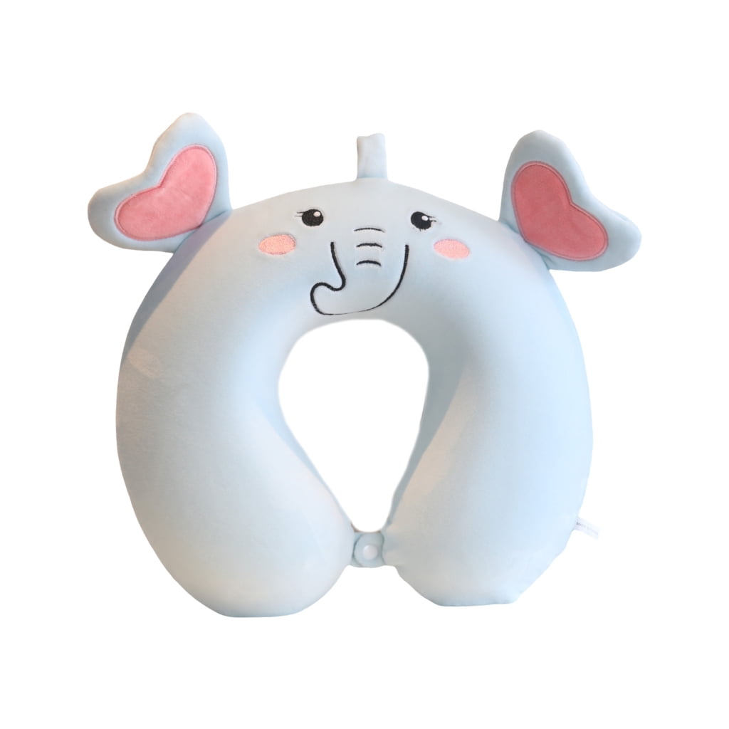 Cartoon Neck Pillow U Shape Memory Foam Neck Removable Covering for Car ...