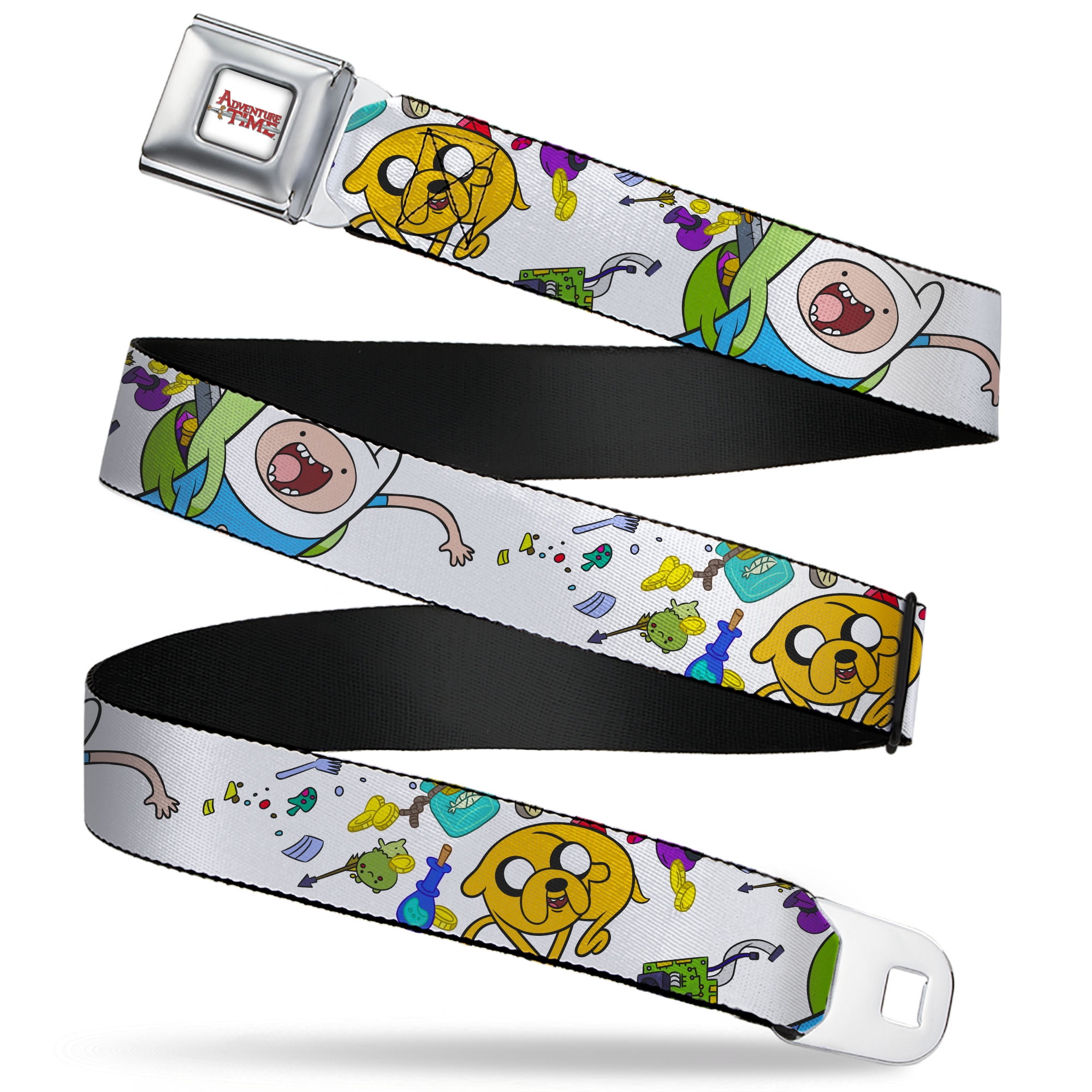 Cartoon Network Belt, Seatbelt Buckle Belt, Adventure Time Jake and ...