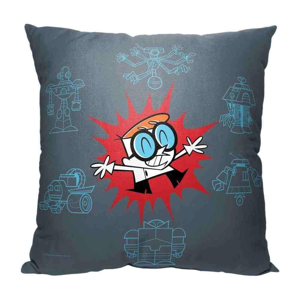Cartoon Network Dexter's Lab Robo Creations Kids Printed Throw Pillow ...