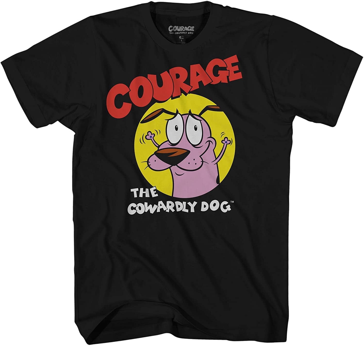 Cartoon Network Men’s Shirt, Graphic Print Classic Cartoon Courage The ...