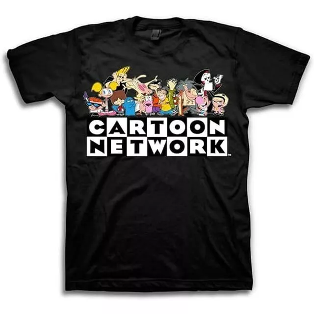 Cartoon Network Mens Shirt, Classic Cartoons T-shirt Black - Walmart.com