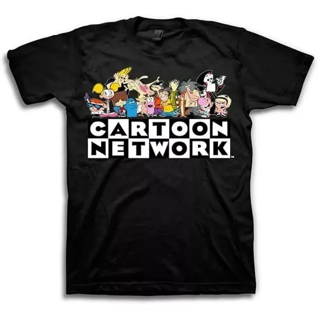 Cartoon Network Mens Shirt, Classic Cartoons T-shirt Black - Walmart.com