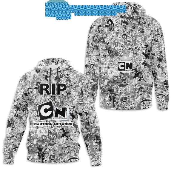 Cartoon Network RIP CN All Characters Hoodie T-Shirt - Walmart.com