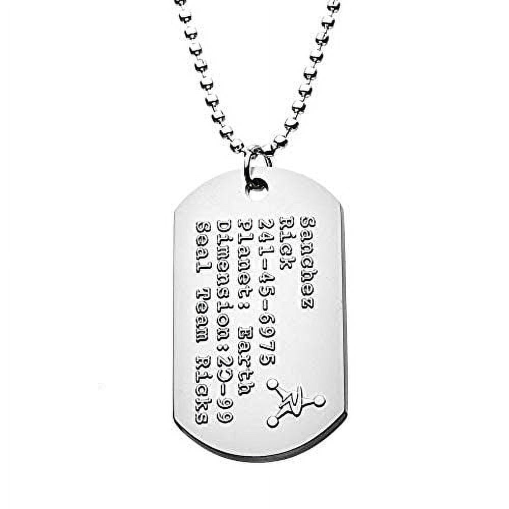 Cartoon Network Seal Team Rick's, Officially Licensed Dog Tag Pendant ...