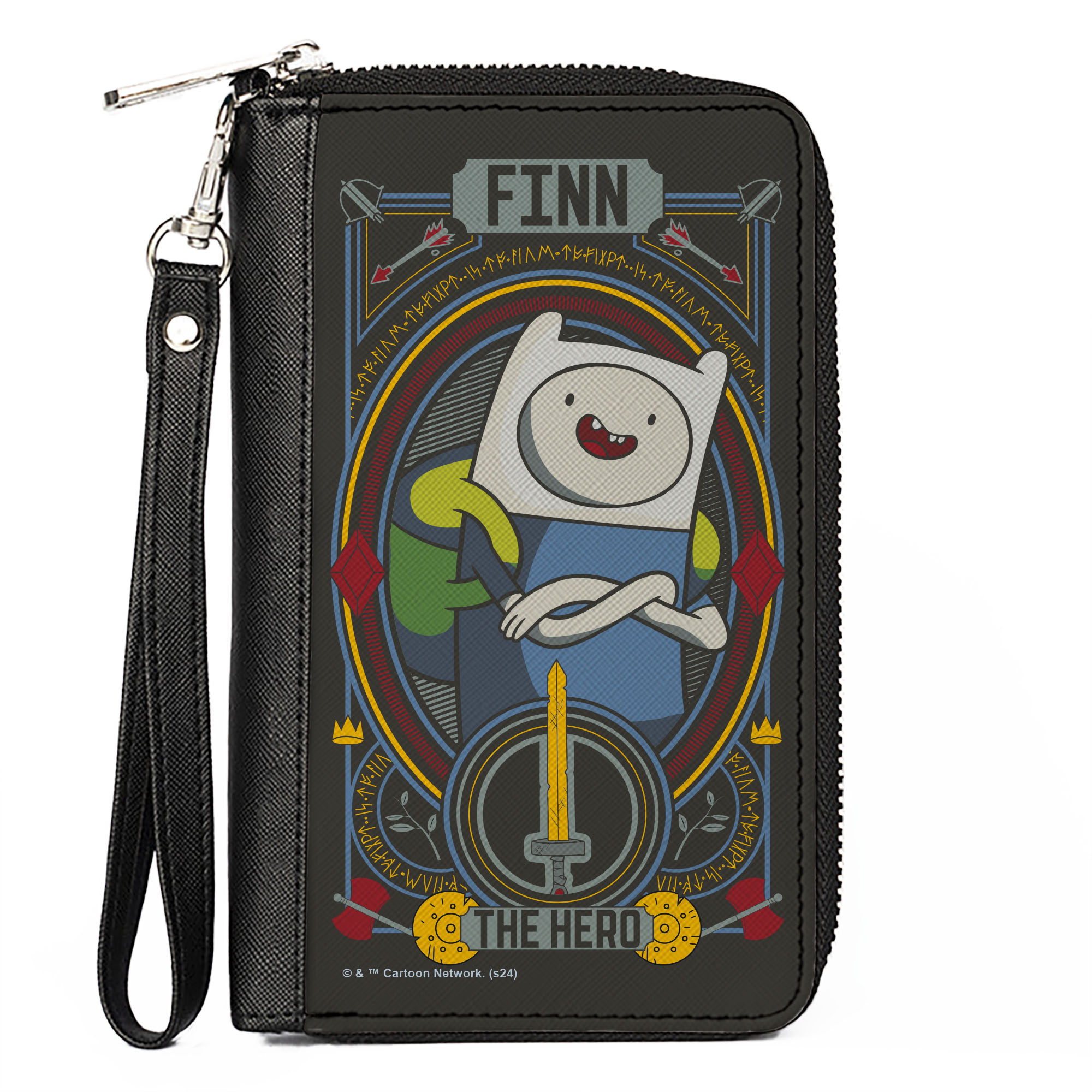 Cartoon Network Wallet, Zip Around, Adventure Time Finn the Hero Pose ...