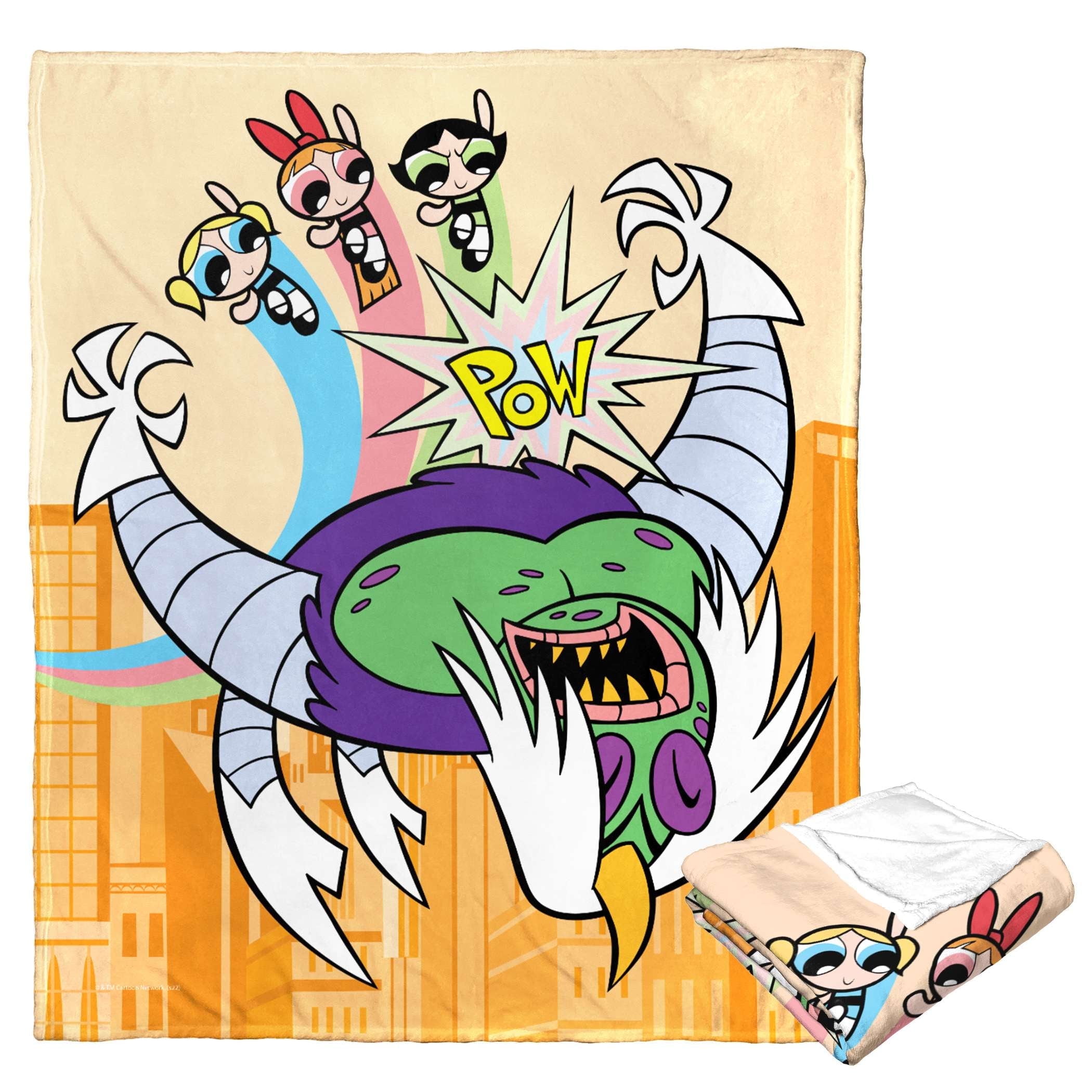 Cartoon Network's Powerpuff Girls Saving The Day Kids Silk Touch Throw ...