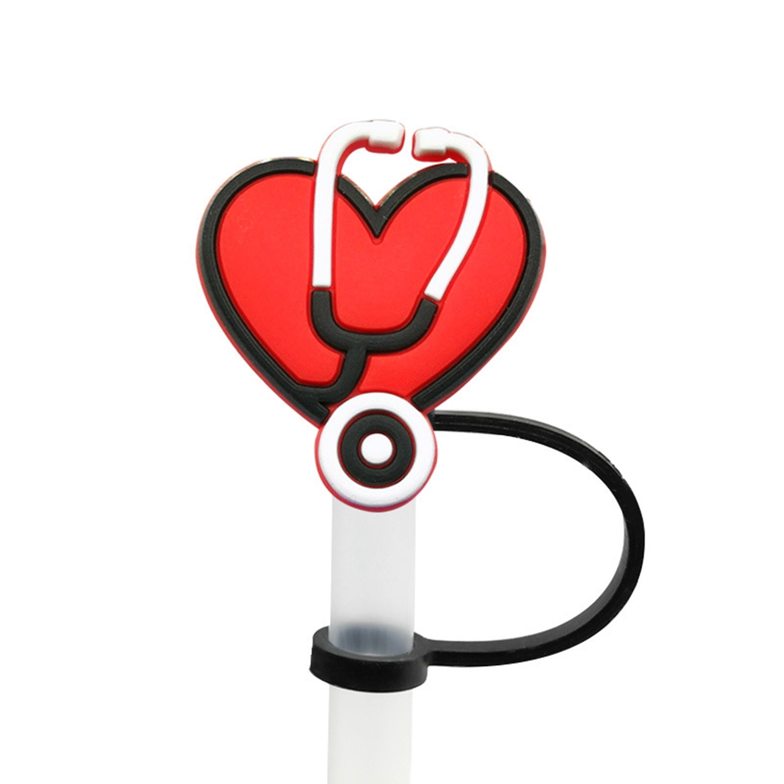 Cartoon New Straw Cap Stopper Cute Bar Party Decoration Straw Rainbow ...