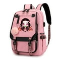 Cartoon Nezuko Student School Bag Large Capacity Backpack,Pink ...