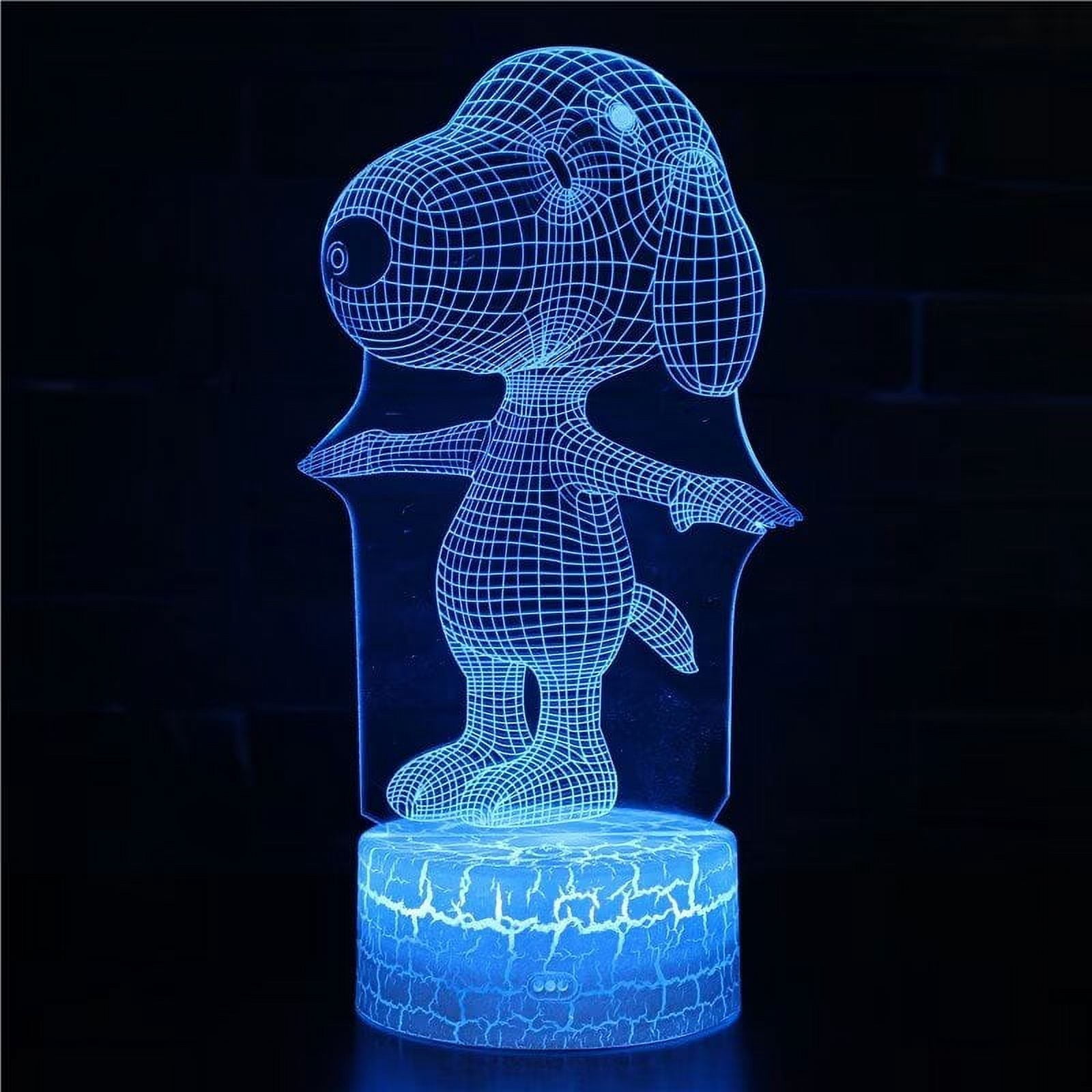 Cartoon Cute Puppy Night Light Multi Color Changing Lamp for Fans Kids ...