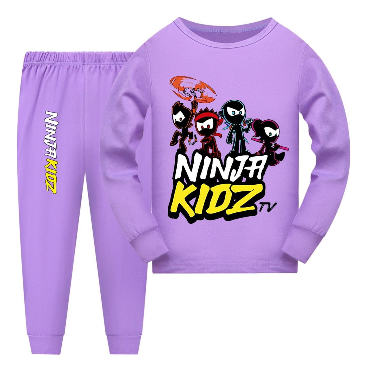 Cartoon Ninja Nightclothes for Boys Girls – Ninja Kidz Pajamas Set ...