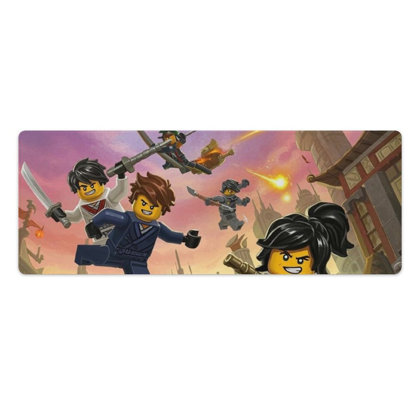 Cartoon Ninjago Mouse Pad No-sliped Large Mousepad Extended Gaming Desk ...
