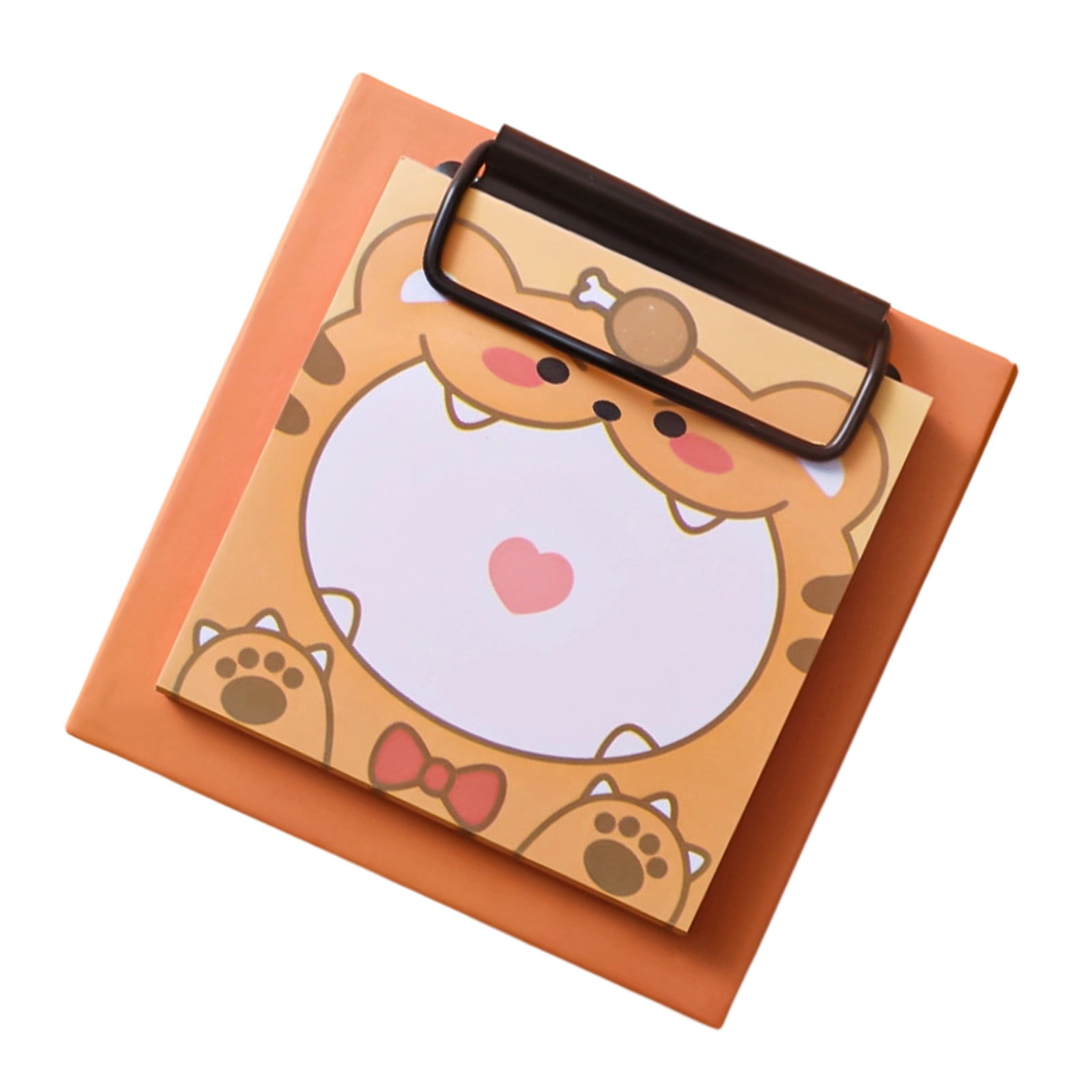 Cartoon Note Pad with Clipboard 30Sheets 3x3Inch Small Writing Notepads ...