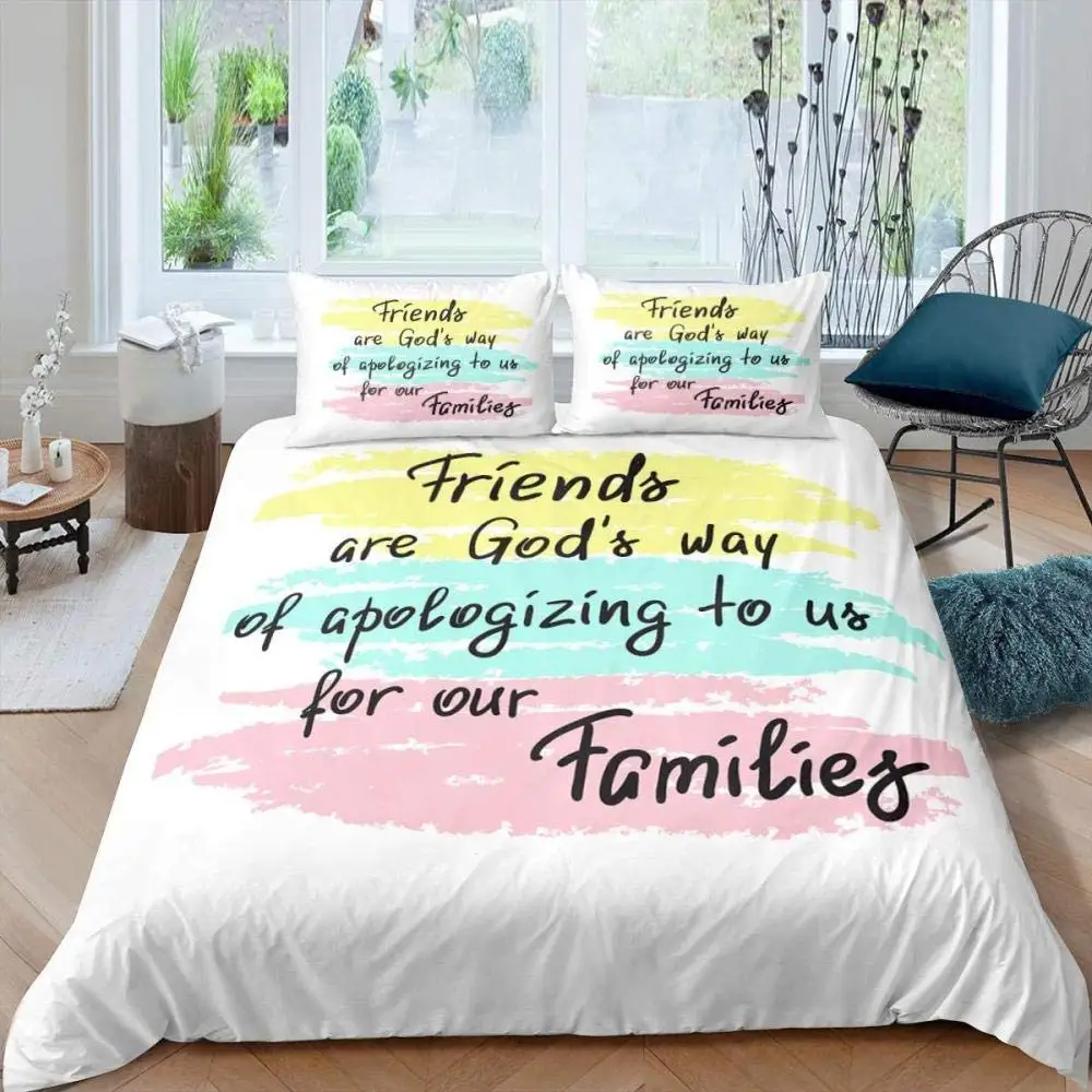 Cartoon Numbers King Duvet Cover Lovely Animals Bedding Set Kids ...