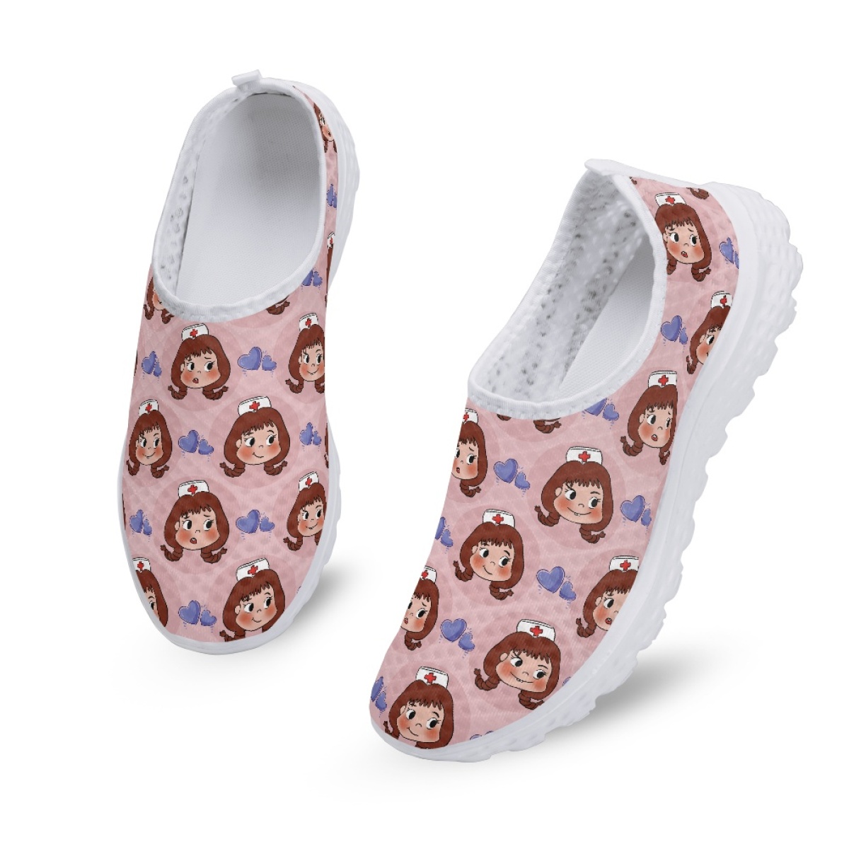Cartoon Nurse Doctor Surgeon Design Medical Equipment Printed ...