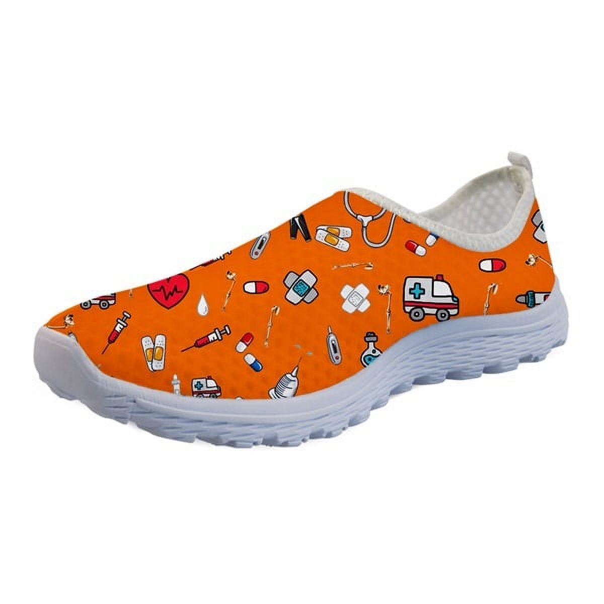 Cartoon Nurse/Premium Sketch Print Women's Casual Shoes Woman Flats ...
