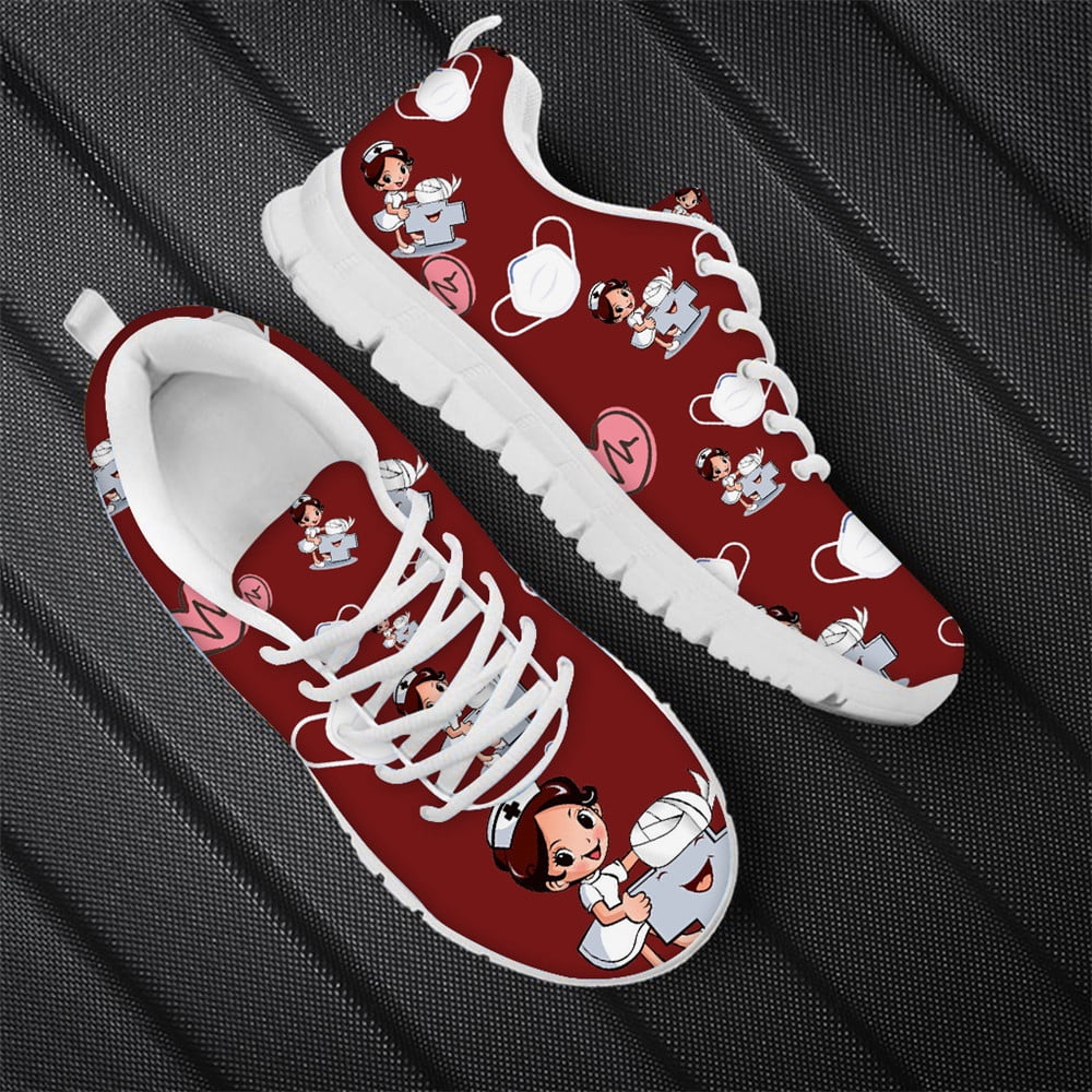 Cartoon Nurse Shoes for Women Medical Surgical Designer Breathable ...
