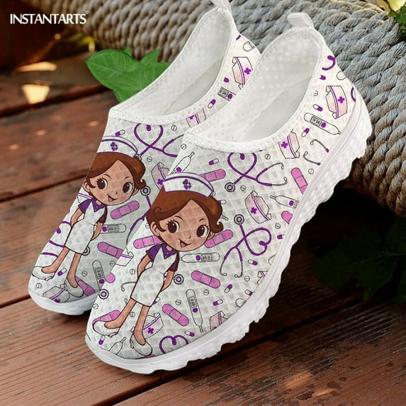 Cartoon Nursing Shoes Women Hospital Worker Walking Shoes Cute Nurse ...