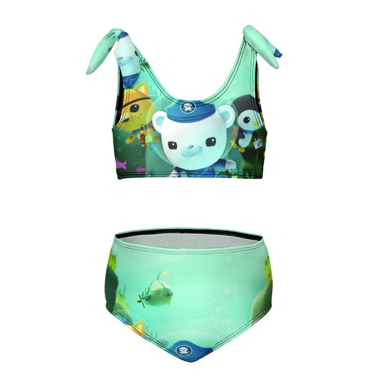 Cartoon Octonauts Girls Swimsuits Set 2pcs Summer Holiday Bathing Suit ...