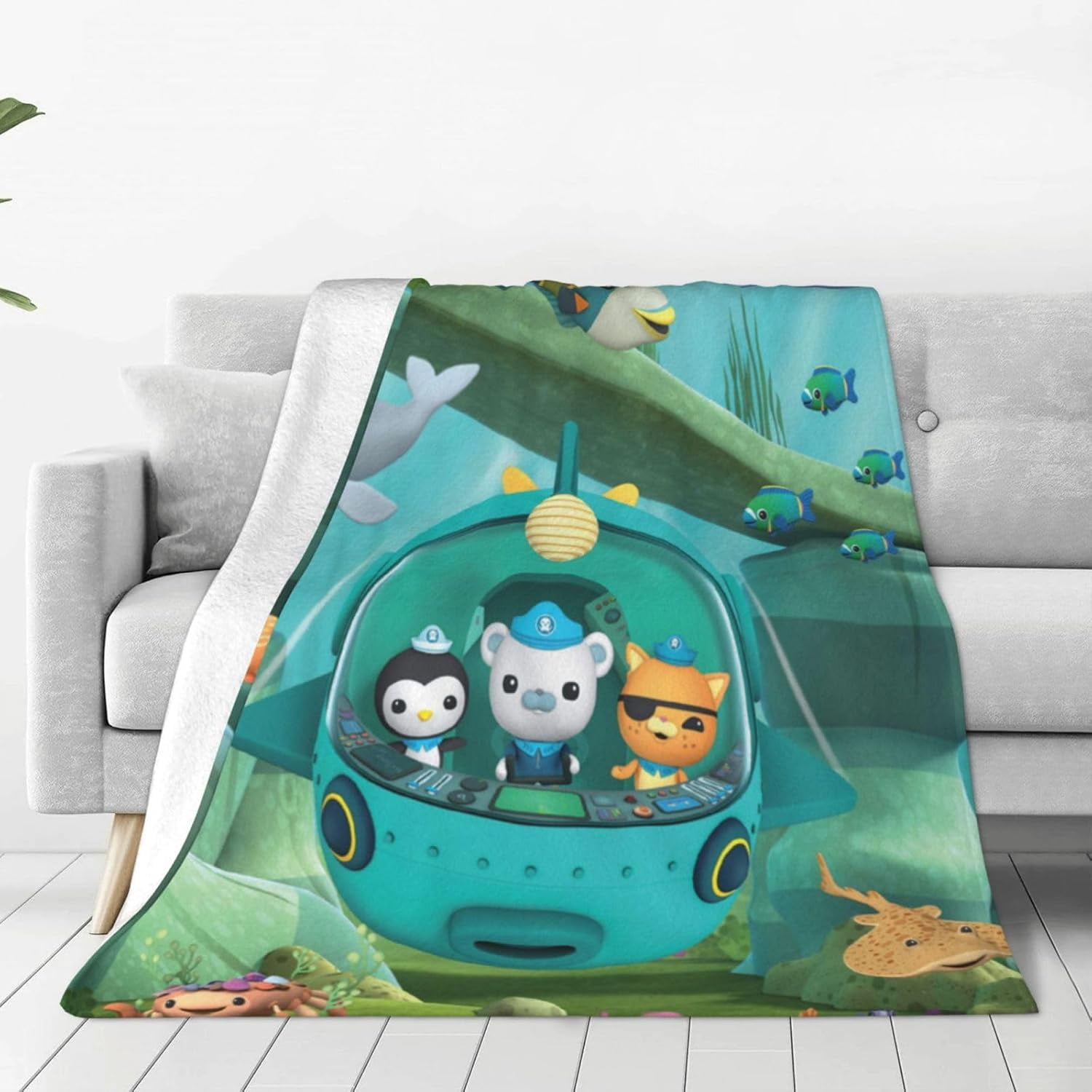 Cartoon Octonauts Style-3 Anti-Pilling Soft Warm Flannel Throw Blanket ...