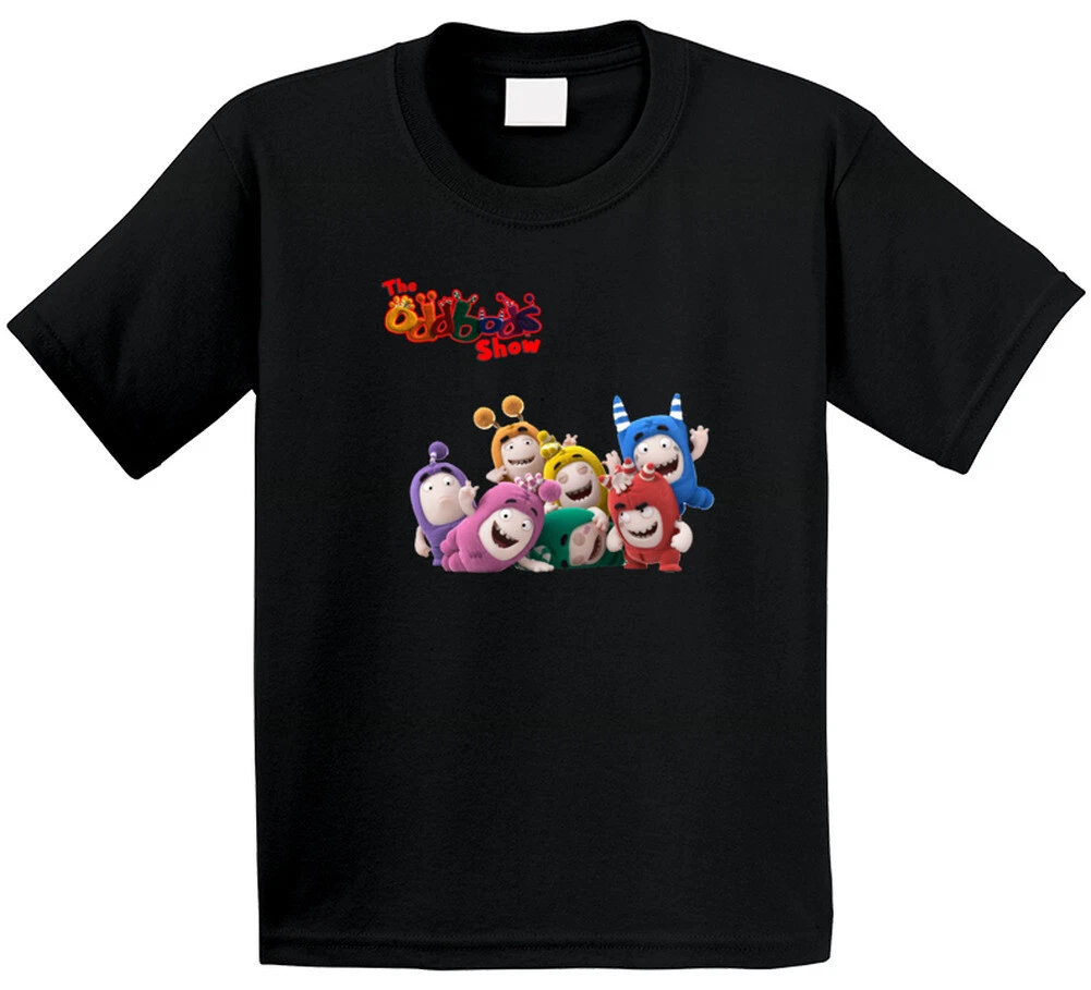 Cartoon Oddbods Cute Grouping Characters Graphic Design Cotton Unisex T ...