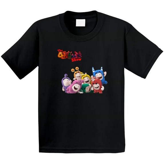 Cartoon Oddbods Cute Grouping Characters Graphic Design Cotton Unisex T ...