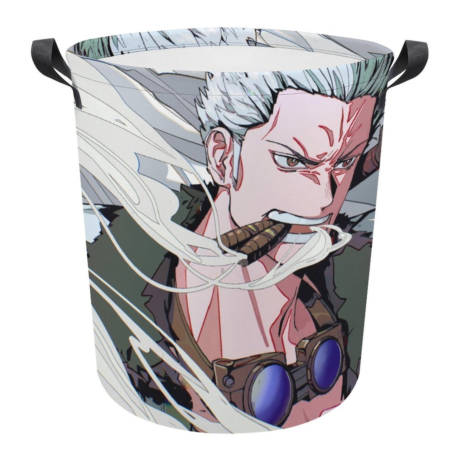 Cartoon One Piece Laundry Hamper Foldable With Handles Universal Oxford ...