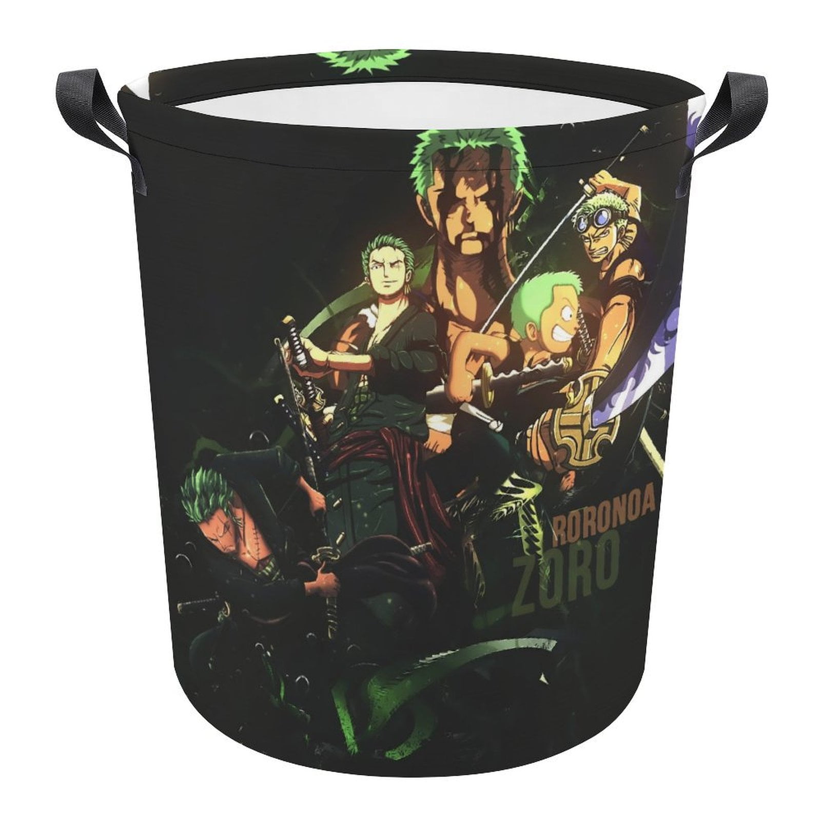 Cartoon One Piece Laundry Hamper Foldable With Handles Universal Oxford ...