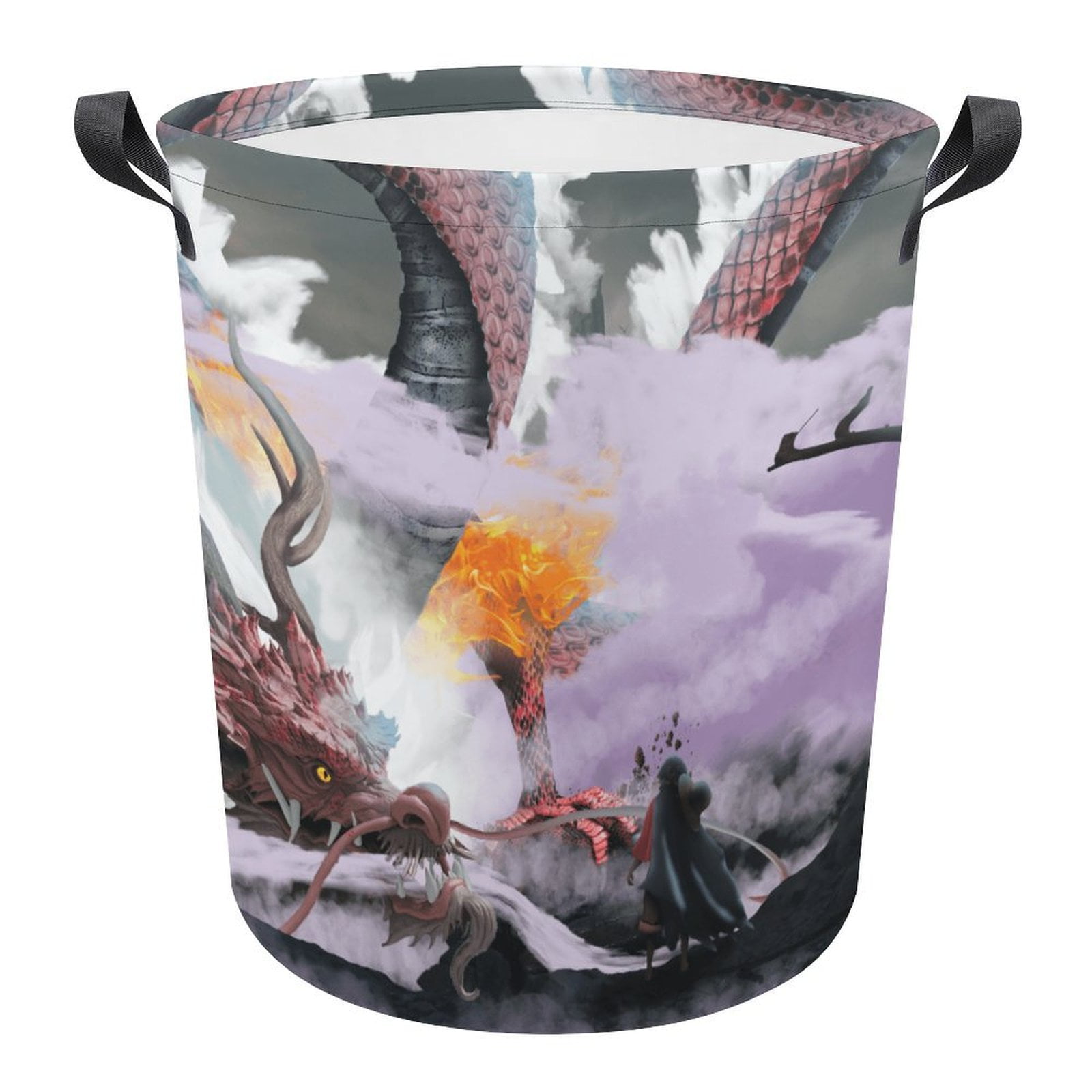 Cartoon One Piece Laundry Hamper Foldable With Handles Universal Oxford ...