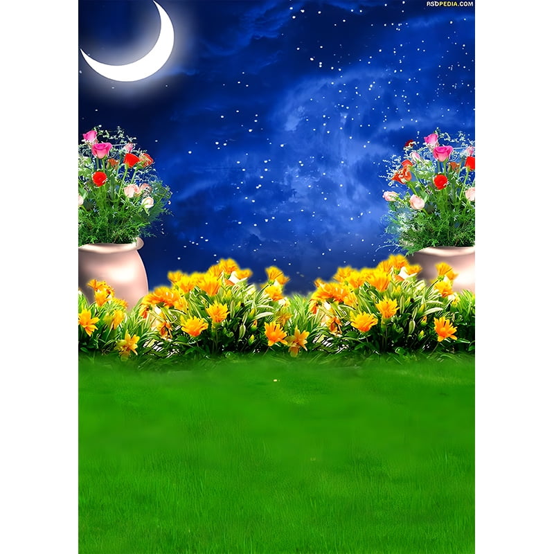 Cartoon Outdoor Scenery Photography Backdrops Props Flower Spring Fairy ...