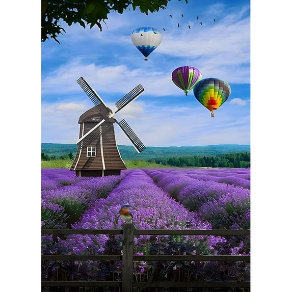 Cartoon Outdoor Scenery Photography Backdrops Props Flower Spring Fairy ...