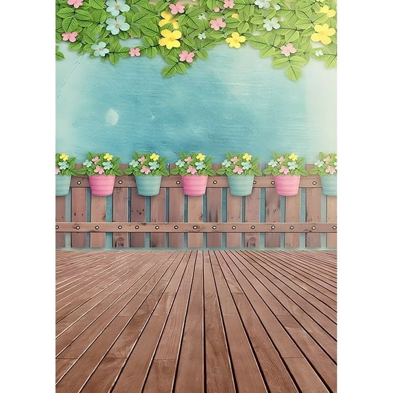 Cartoon Outdoor Scenery Photography Backdrops Props Flower Spring Fairy ...