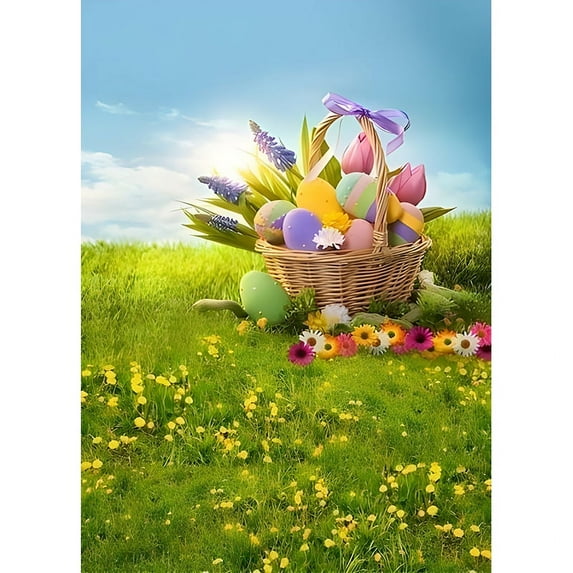 Cartoon Outdoor Scenery Photography Backdrops Props Flower Spring Fairy ...