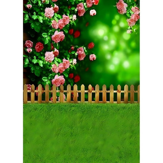 Cartoon Outdoor Scenery Photography Backdrops Props Flower Spring Fairy ...