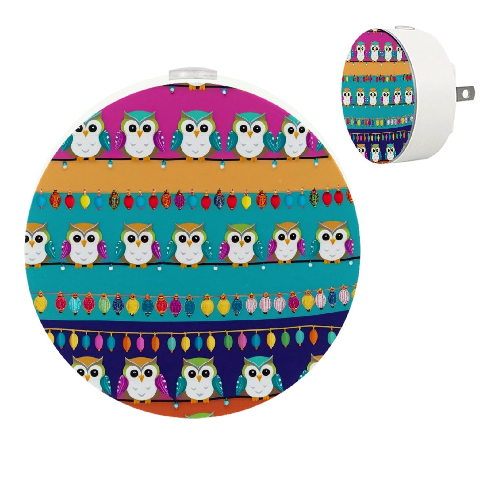 Cartoon Owl Bird Automatic night lights plug into wall Dusk to Dawn ...