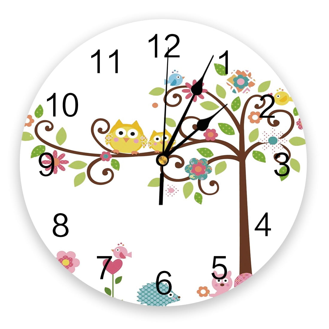 Cartoon Owl Clocks Wall Home Decoration Modern Kitchen Teen Room ...