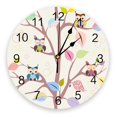 Cartoon Owl Clocks Wall Home Decoration Modern Kitchen Teen Room ...