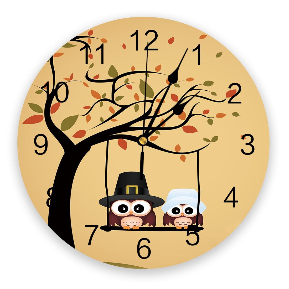 Cartoon Owl Clocks Wall Home Decoration Modern Kitchen Teen Room ...