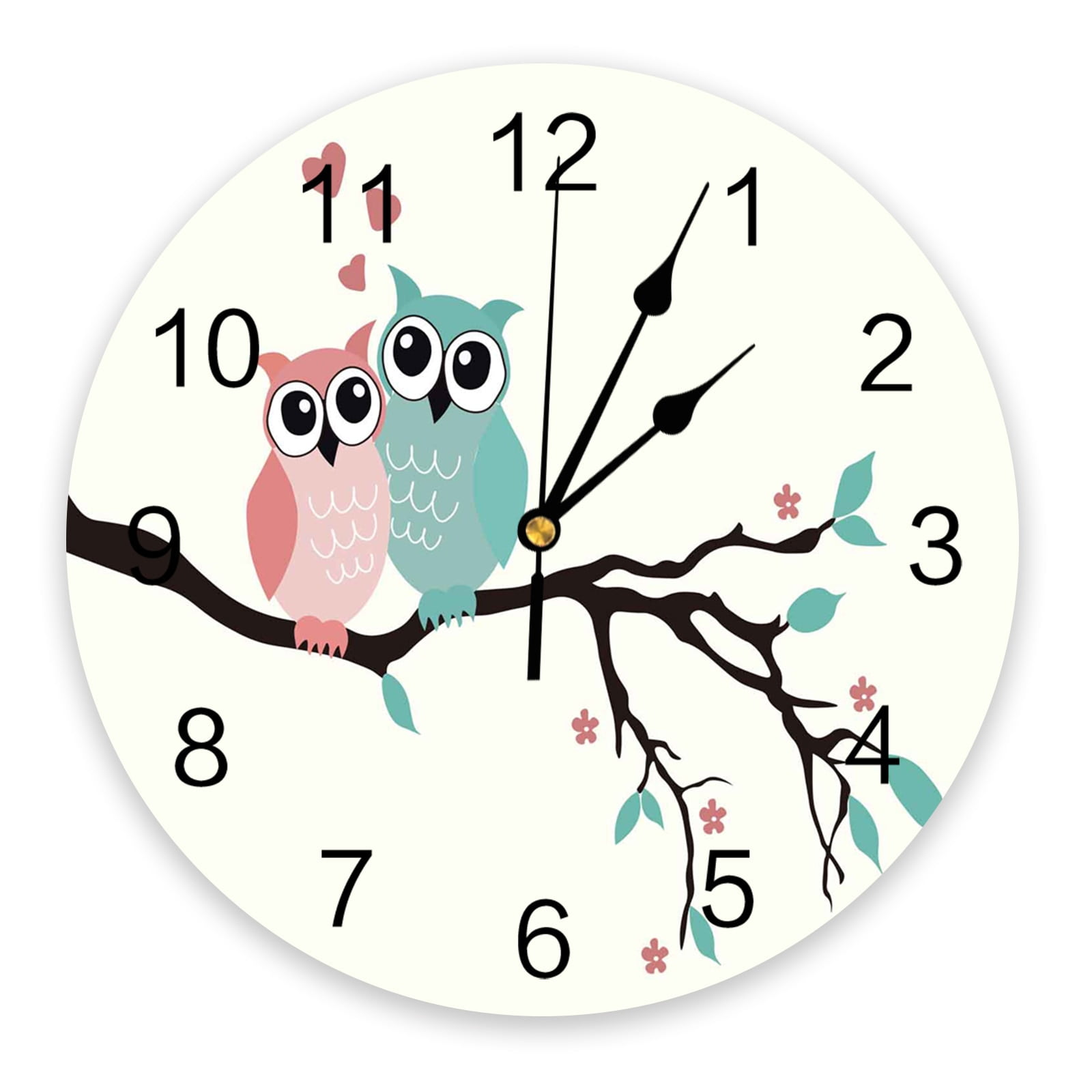 Cartoon Owl Clocks Wall Home Decoration Modern Kitchen Teen Room ...