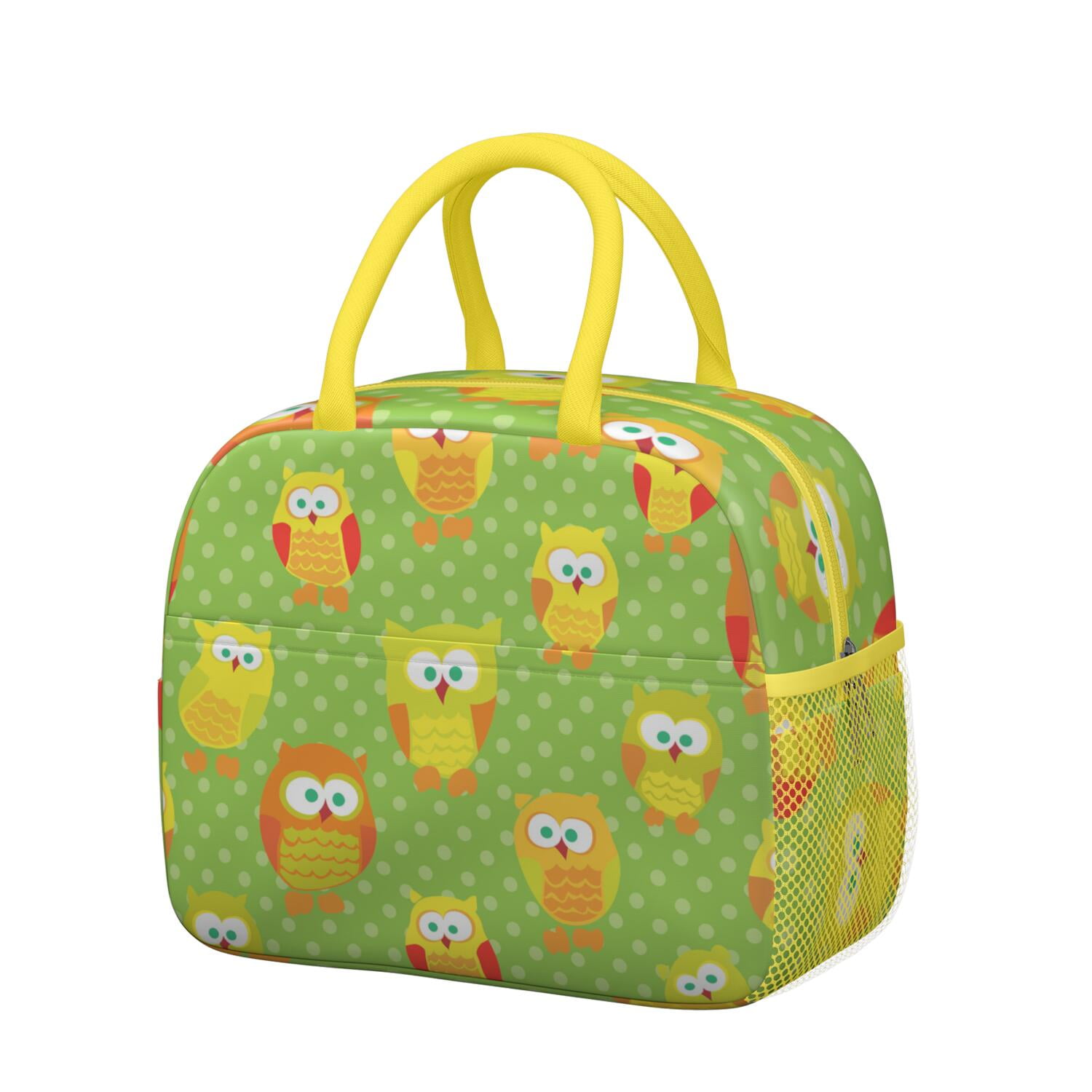 Cartoon Owl Insulated Lunch Tote - Portable & Lightweight Thermal Lunch ...