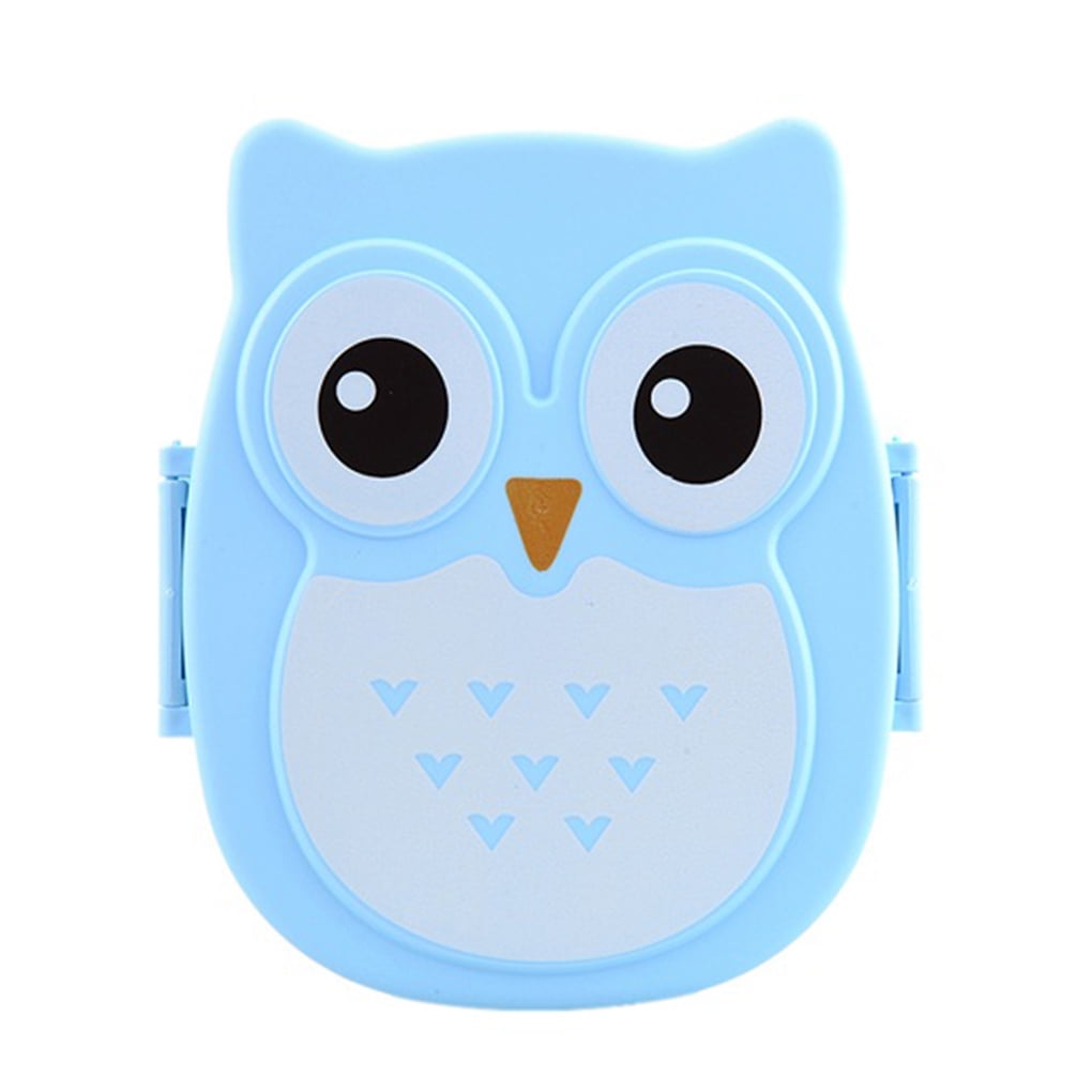 Cartoon Owl Lunch Box Food Fruit Storage Container Portable Bento Box ...
