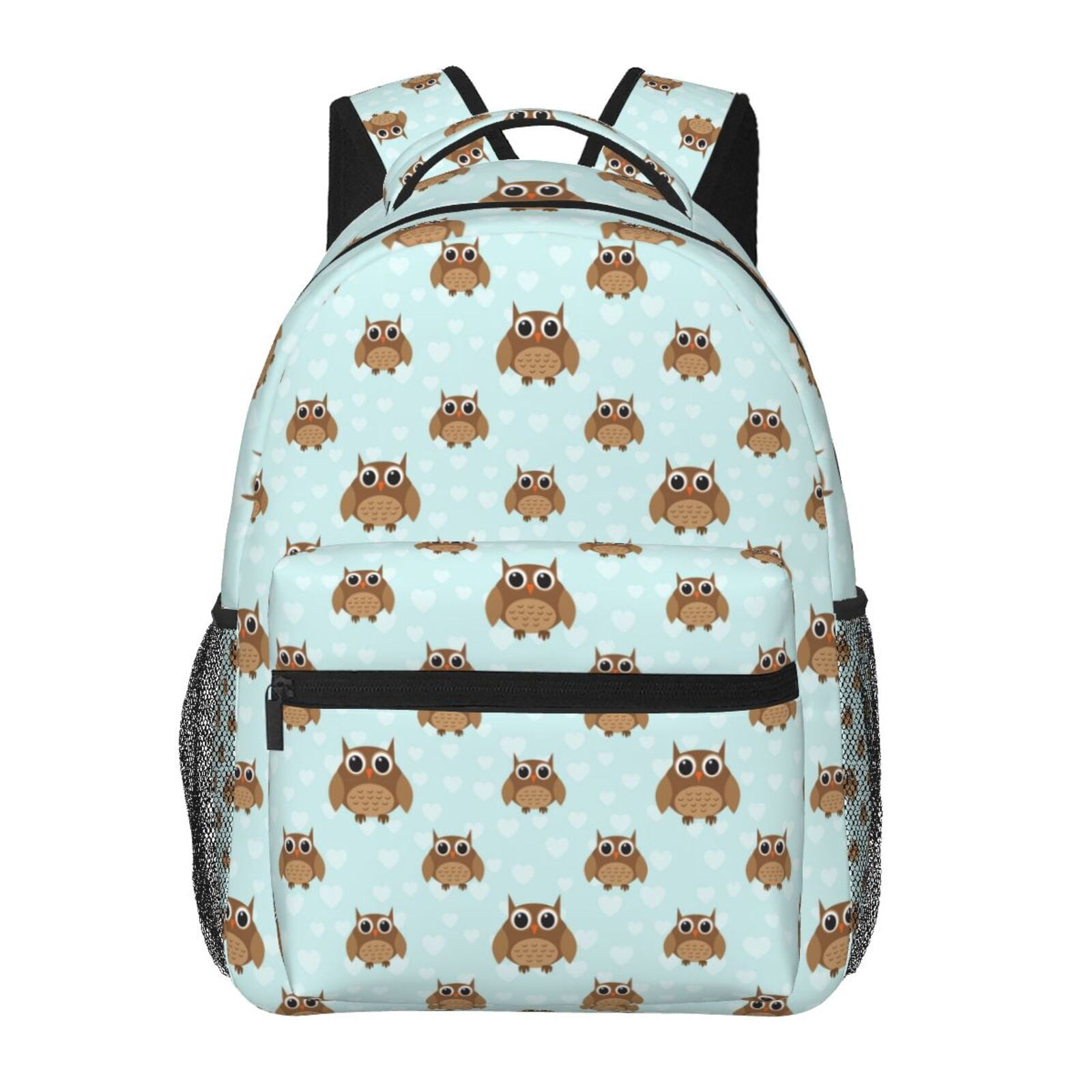 Cartoon Owl Pattern Backpack for Men Women Laptop Backpack Hiking ...