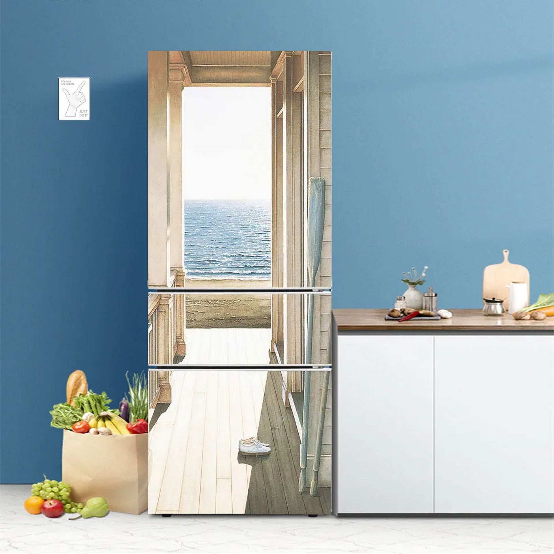 Cartoon Owl Stairs Fridge Sticker Full Door Cover Mural Modern Art ...