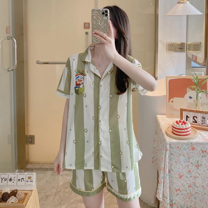 Cartoon Pacha Dog Sweet and Loose Pajamas Women's Short-Sleeved Shorts ...