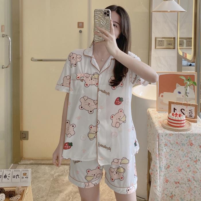 Cartoon Pacha Dog Sweet and Loose Pajamas Women's Short-Sleeved Shorts ...