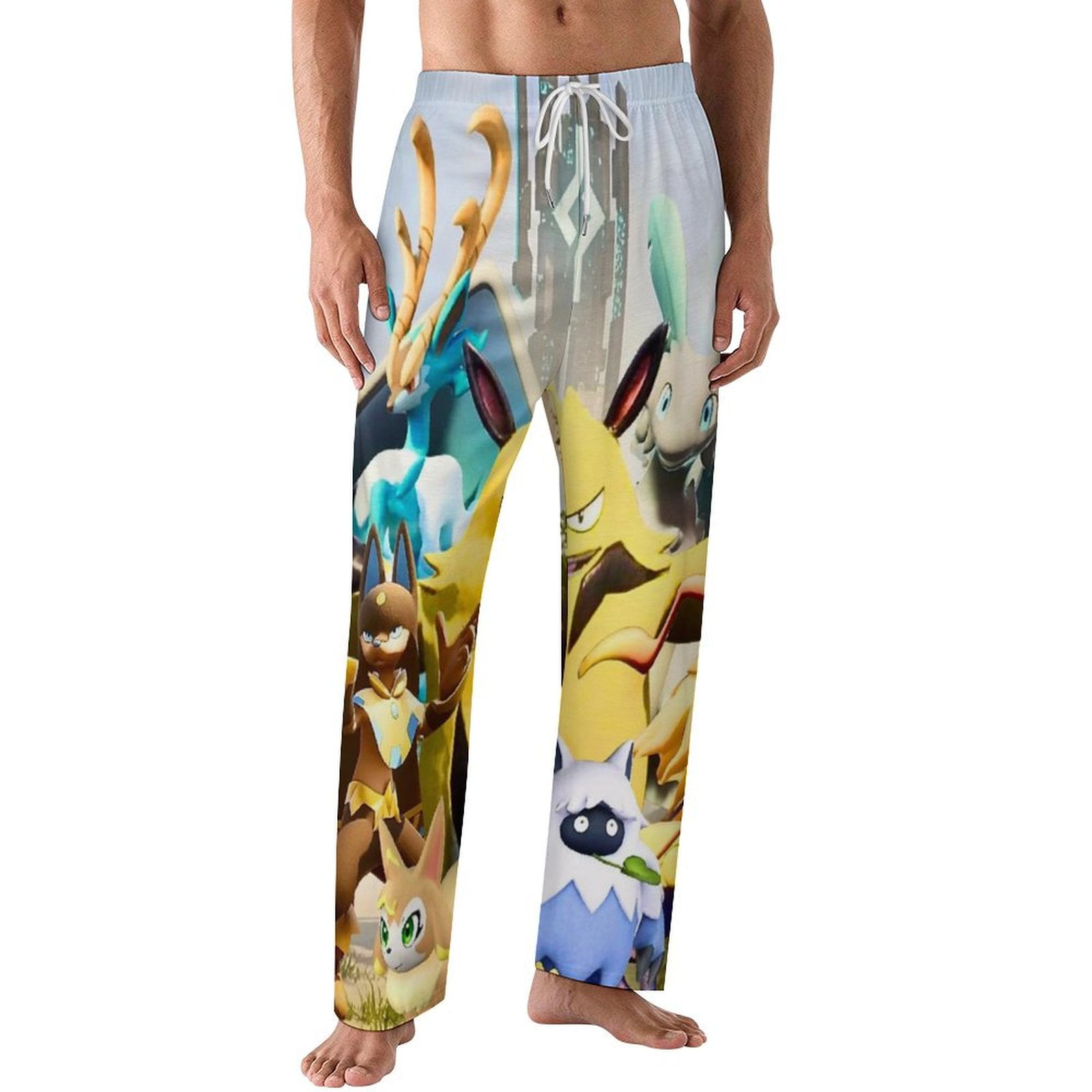 Cartoon Palworld Game Mens Pajama Pants Cozy Soft Lounge Sleep Pajamas ...