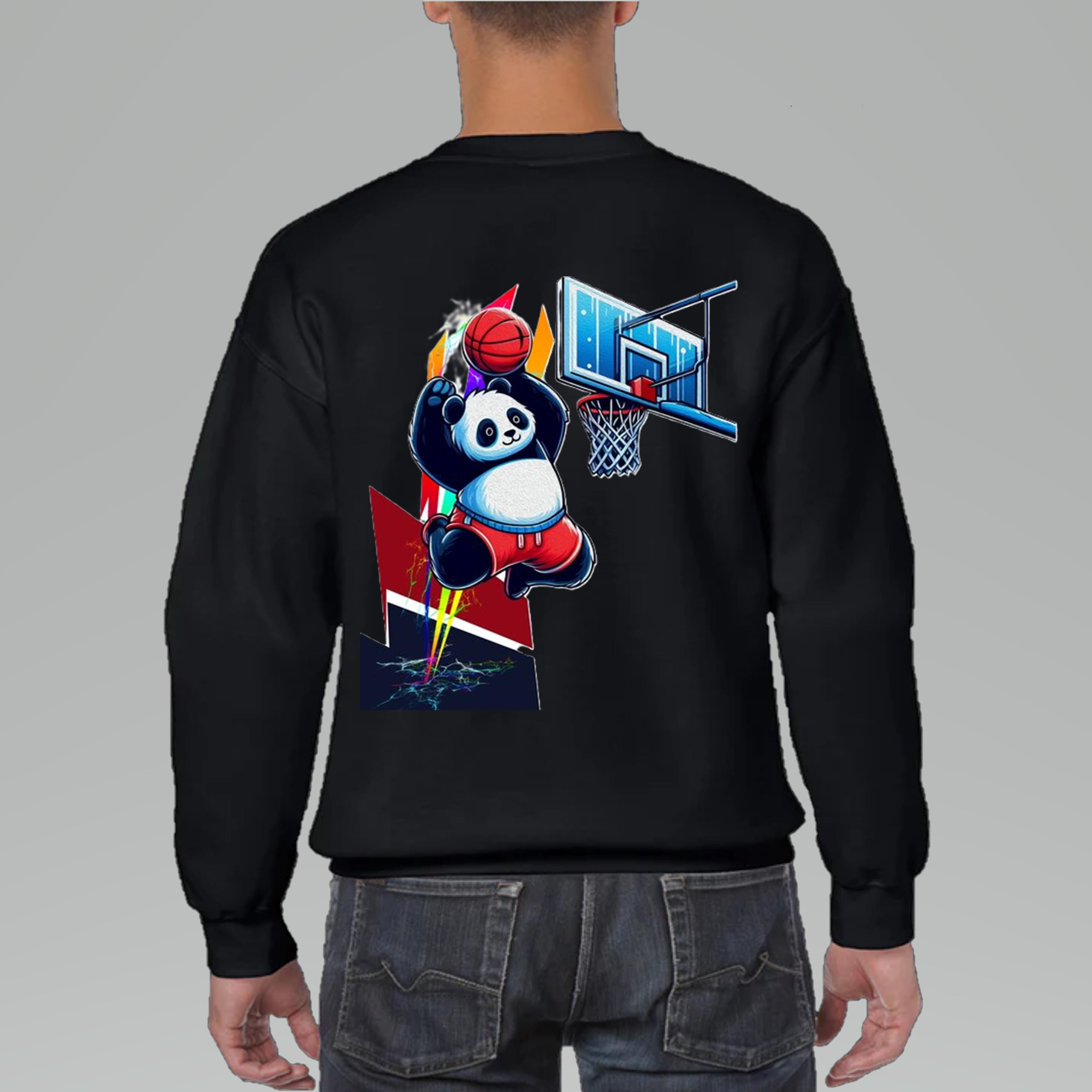 Cartoon Panda Dribbling SWEATSHIRT FOR MEN- Stylish & Fun , Trending ...
